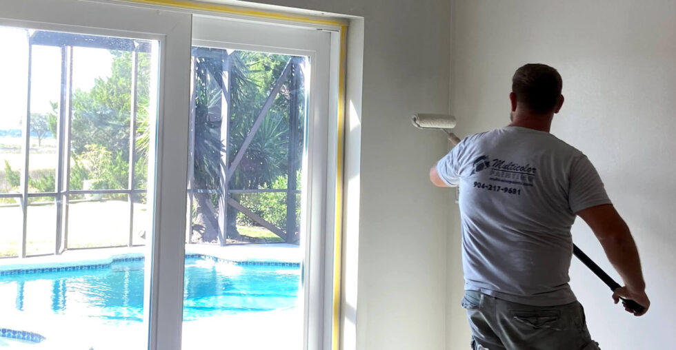 Wall Painting in the Summer Heat - Multicolor Paint